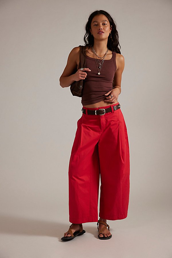 FREE PEOPLE FREE PEOPLE Silverlake Wide-Leg Chino Trousers